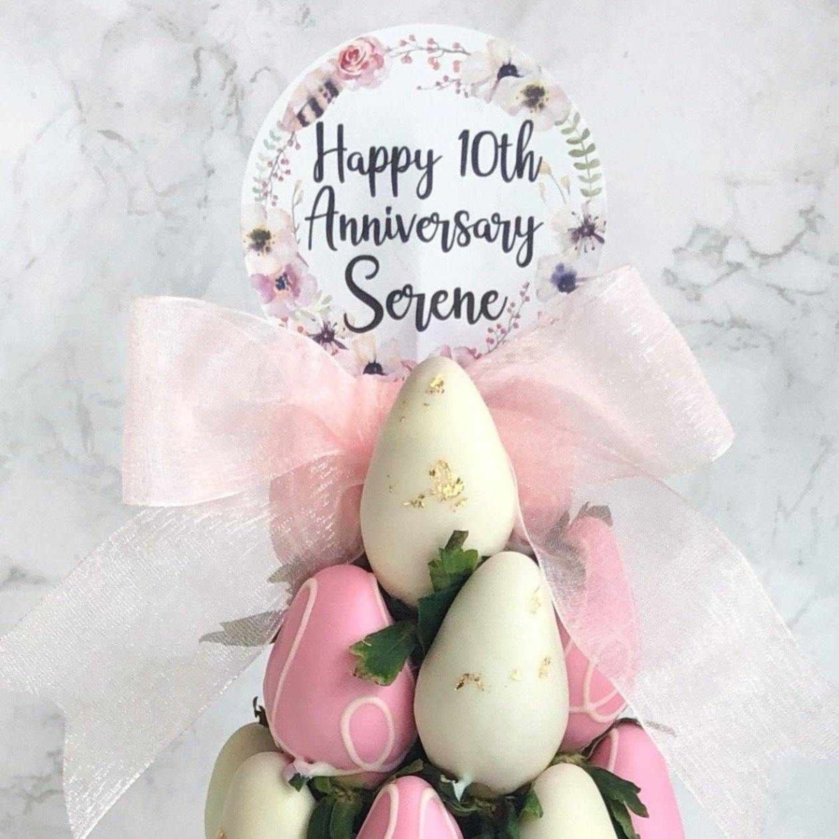 Customised Art Paper Topper | Rainbowly Fresh Fruit Gift and Flower ...