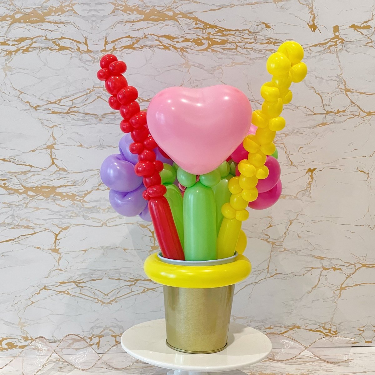 Gorgeous Mix Floral - Balloon Flower Bouquet Arrangement | Rainbowly ...