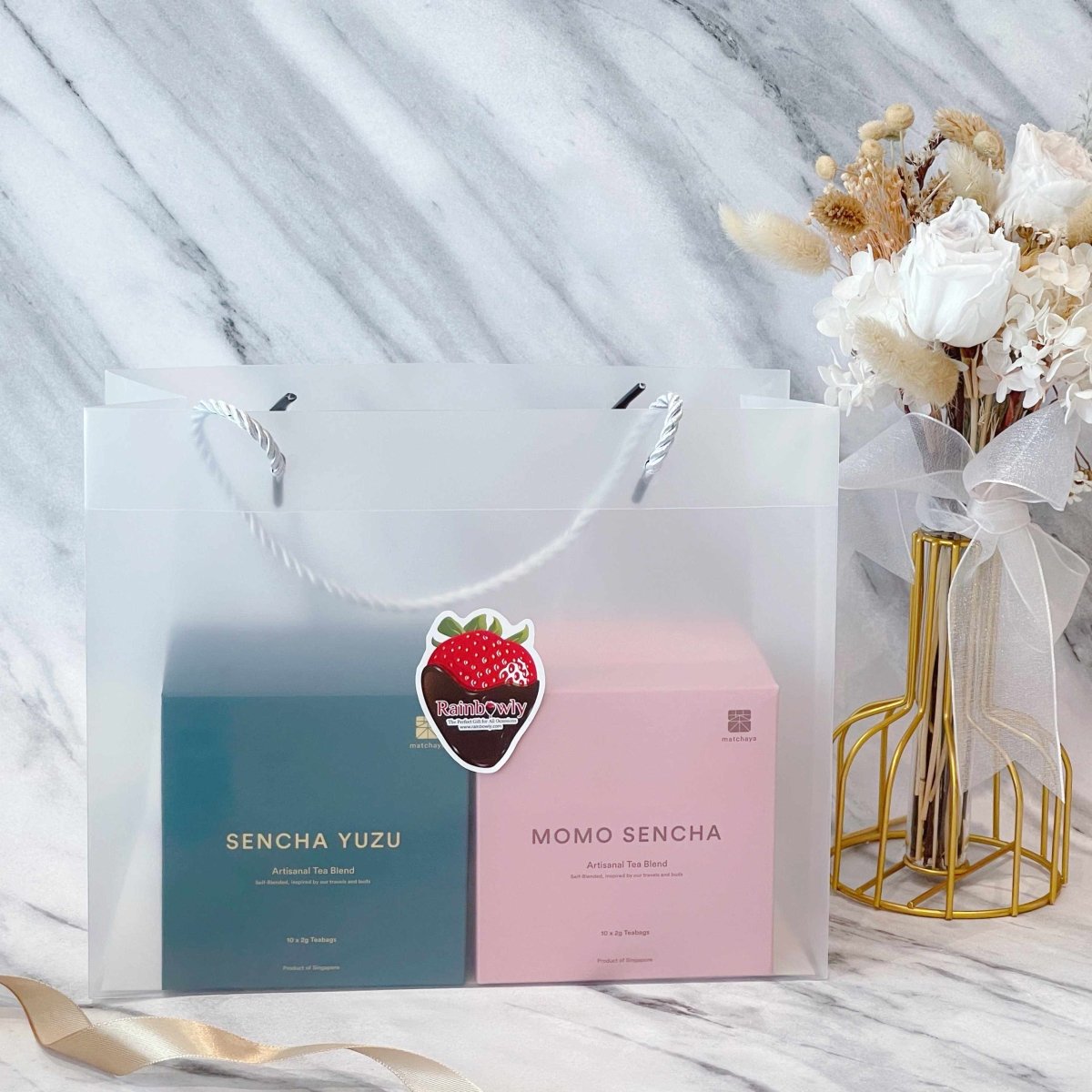 Premium Artisanal Tea Gift Set Box of 2 (Individual sachet) | Rainbowly ...